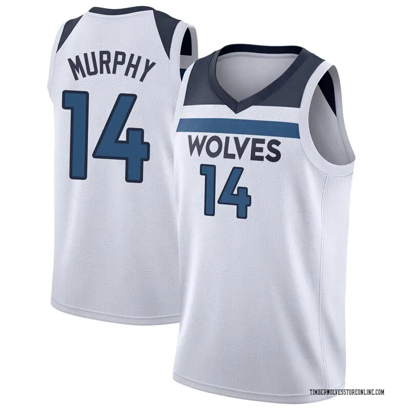 Nike Minnesota Timberwolves Swingman White Jordan Murphy Jersey - Icon ...